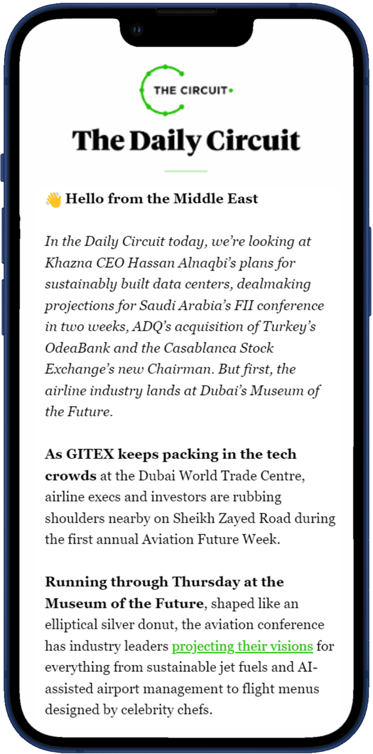 The Circuit — business news for Middle East dealmakers